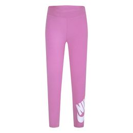 Nike Sportswear Leggings 'CLUB' Mädchen Größe 122 fuchsia / weiß