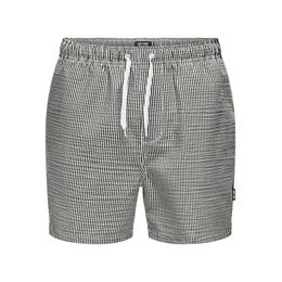 Only & Sons Only & Sons Badeshorts 'ONSTed' Herren Gr&ouml;&szlig;e XL anthrazit / wei&szlig;