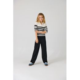 KIDS Only M&auml;dchen Schlupfhose "KOGPOPTRASH LIFE WIDE PANT PNT NOOS", schwarz, Gr. 116, unifarben, Web, Obermaterial: 63% Viskose, 32% Nylon, 5%