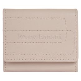 Bruno Banani Damen Geldbörse, beige, Leder, leicht glänzend, unifarben, Kleinlederwaren, echt Leder