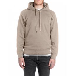 Replay Herren Kapuzensweatshirt, grau, Gr. XXL, unifarben, Sweatware, Obermaterial: 80% Baumwolle, 20% Polyester, Sweatshirts