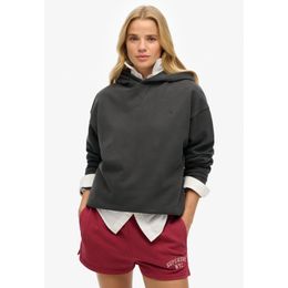 Superdry Damen Kapuzensweatshirt "STUDIOS HOODIE", schwarz, Gr. XS, unifarben, Sweatware, Obermaterial: 100% Baumwolle, Sweatshirts