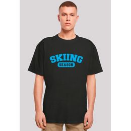 F4NT4STIC Damen T-Shirt "Skiing Season Winter Sport", schwarz, Gr. L, Obermaterial: 100% Baumwolle, Shirts, Premium Qualit&auml;t
