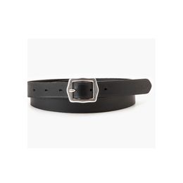 Levi's LEVI'S Damen Ledergürtel "WOMEN'S LUX LEATHER BELT", schwarz, Gr. 100, Leder, Gürtel