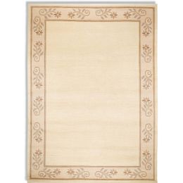 Wollteppich, B:40cm H:20mm L:60cm, beige, OCI DIE TEPPICHMARKE, Wolle, Teppiche, "Excellent Vario55", reine Wolle, handgeknüpft, Wohnzimmer