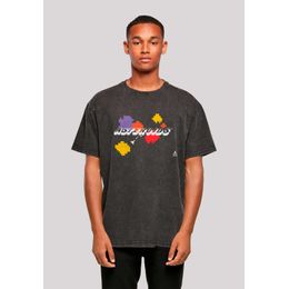F4NT4STIC Damen T-Shirt "Atari Asteroids Retro Gameplay", schwarz, Gr. XXL, Obermaterial: 100% Baumwolle, Shirts, Premium Qualit&auml;t