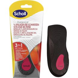 Scholl Damen Einlegesohlen "In-Balance 3/4 bei Schmerzen Knie bis Ferse", S, transparent, Einlegesohlen, Sohlen bei Schmerzen von Knie bis Ferse