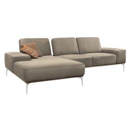 Ecksofa W.Schillig, B:279cm H:88cm T:178cm, beige, Longlife Xtra-Leder Z73: Naturwalkleder der Luxusklasse aus den erlesensten Rohhäuten. Hautstärke