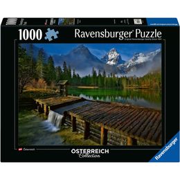 Ravensburger Kinder Puzzle "Schiederweiher bei Hinterstoder", bunt, B:70cm H:50cm, Puzzles, Made in Germany