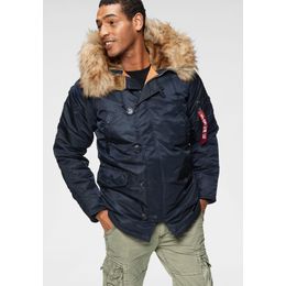 Herren Parka "N3B VF 59", blau, Gr. XL, Alpha Industries, unifarben, Web, Obermaterial: 100% Nylon. Futter: 100% Nylon. Wattierung: 100% Polyester,