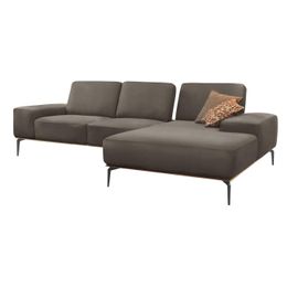 Ecksofa W.Schillig, B:279cm H:88cm T:178cm, braun, Longlife Xtra-Leder Z73: Naturwalkleder der Luxusklasse aus den erlesensten Rohhäuten. Hautstärke
