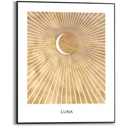 Poster Reinders, B:40cm H:50cm T:1,6cm, gold, MDF, Schlafzimmer, Bilder, "Mond"