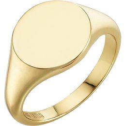 Firetti Damen Siegelring "Schmuck Geschenk Silber 925 Fingerring Ring", 53, Silber 925 (Sterlingsilber), 6,8mm, gold, Silber 925 (Sterlingsilber),
