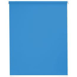Seitenzugrollo SUNLINES, B:162cm H:180cm, blau, Aluminium, Kunststoff, Polyester, Rollos, "Young Style Blackout"