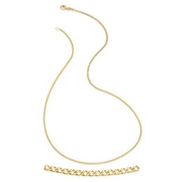 Firetti Damen Panzerkette "Schmuck Geschenk Gold 333 Halsschmuck Collierkette 1,7 mm breit", 45, Gelbgold 333, B: 1,7mm, gold, Gelbgold 333, B:1,7mm,
