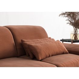 Sit & More Sofakissen SIT & MORE, B:65cm H:25cm T:10cm, rosa, 95% Polyester 5% Polyamid, Polsterauflagen, "Cabana", wahlweise 2er- oder 3er-Nierenkissen-Set