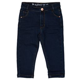 STACCATO M&auml;dchen 5-Pocket-Jeans, blau, Gr. 110, Oberstoff: 70% Baumwolle, 2% Elasthan, 28% Polyester., Jeans, mit Crinkle-Effekten