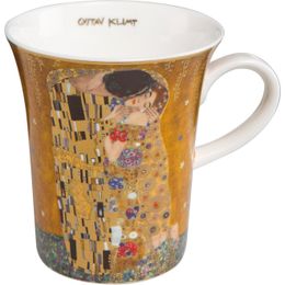 Goebel Becher "Der Kuss", &Oslash; 10cm x 11cm, bunt, Trinkgef&auml;&szlig;e, goldfarben