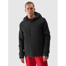 4F Herren Skijacke, schwarz, Gr. XXXL, unifarben, Softshell, Obermaterial: 100% Polyester. Futter: 100% Polyester. Wattierung: 100% Polyester,