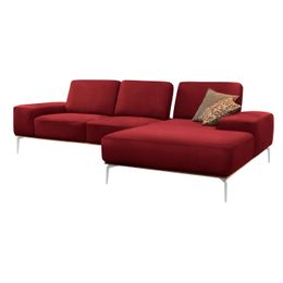 Ecksofa W.Schillig, B:279cm H:88cm T:178cm, rot, Longlife Xtra-Leder Z73: Naturwalkleder der Luxusklasse aus den erlesensten Rohhäuten. Hautstärke 1,