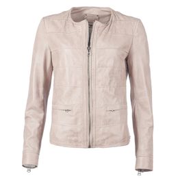Maze Damen Lederjacke "Kumara", rosa, Gr. XS, Obermaterial: 100% Lammleder; &Auml;rmelfutter: 100% Polyester, Jacken