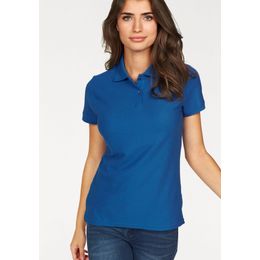 Damen Poloshirt "Lady-Fit Premium Polo", blau, Basic, Gr. XL, Fruit of the Loom, unifarben, Piqué, Obermaterial: 100% Baumwolle, Shirts
