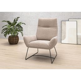 Sessel Places of Style, B:82cm H:102cm T:81cm, braun, 100% Polyester, Wohnzimmer, Sessel, "Basic Relaxsessel", Extra hohe Rückenlehne