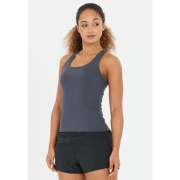 ENDURANCE ATHLECIA ATHLECIA Damen Tanktop "Asana", blau, Gr. 38, unifarben, 80% Polyamid, 20% Elasthan, Tops, mit Quick-Dry-Funktion