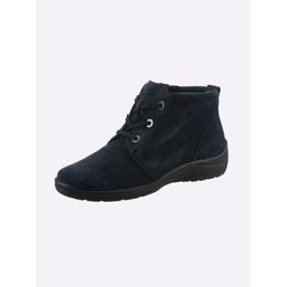 Waldl&auml;ufer WALDL&Auml;UFER Damen Stiefelette, Gr. 7, blau, Veloursleder, Basic, Schuhe