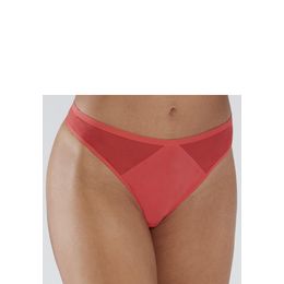 s.Oliver Damen String "Louise", Gr. 44, orange, Microtouch, Obermaterial: 75% Polyamid, 25% Elasthan, Unterhosen, mit seitlichen Mesh-Eins&auml;tzen