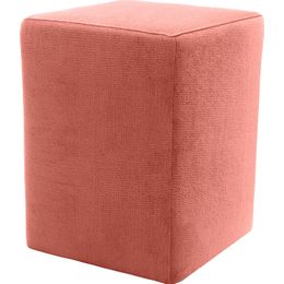 Hocker, B:38cm H:47cm T:38cm, rot, LOOKS by Wolfgang Joop, 100% Polyester, Garten, Hocker, "LOOKS XX", kubische Form, ideal als Fu&szlig;ablage