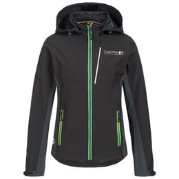 DEPROC Active Damen Softshelljacke "NUNAVUT WOMEN", schwarz, Gr. 46, 96% Polyester; 4% Elastan, Jacken, auch in Großen Größen erhältlich