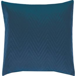 Dekokissen Tom Tailor HOME, B:40cm L:40cm, blau, Polyester, Kinderzimmer, Dekokissen_Sitzkissen_Kissenhüllen, "French Velvet Ultra", aus weichem