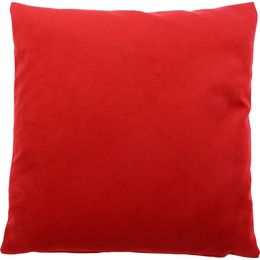 G&ouml;zze Dekokissen G&Ouml;ZZE, B:50cm L:50cm, rot, Polyester, Dekokissen_Sitzkissen_Kissenh&uuml;llen, "Duval", mit Rei&szlig;verschluss, Kissenh&uuml;le ohne F&uuml;llung, 2 St&uuml;ck
