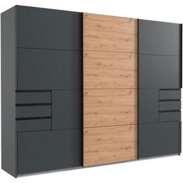 Schwebet&uuml;renschrank wimex, B:270cm H:208cm T:64cm, grau, Spanplatte, Schr&auml;nke, "Saigon, mit kompletter Innenausstattung, Made in Germany",