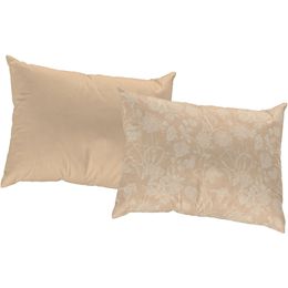 Dekokissen Adam, B:60cm L:40cm, beige, Baumwolle, Dekokissen_Sitzkissen_Kissenh&uuml;llen, "Flower Cuve&eacute; Light", mit Blumenmuster, Wendekissenh&uuml;lle ohne