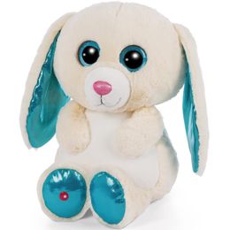 Nici Kinder Kuscheltier "Glubschis, Hase Wolli-Dot, 45 cm", blau, Plüsch, B:27cm H:45cm T:23cm, Plüschfiguren, schlenkernd