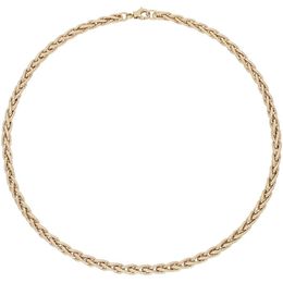 Firetti Damen Goldkette "Schmuck Geschenk Gold 585 Halsschmuck Halskette Zopfkette 5,5 mm breit", 48, Gelbgold 585, L: 48 B: 5,5mm, gold, Gelbgold