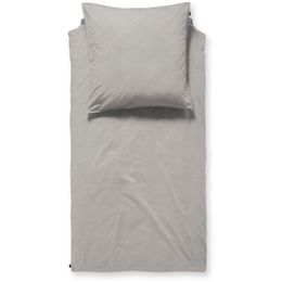 Bettwäsche Damai, grau, Renforcé, Obermaterial: 100% Baumwolle, Bettwäsche, "Mik", Leinen-Optik