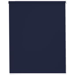 Seitenzugrollo SUNLINES, B:142cm H:180cm, blau, Aluminium, Kunststoff, Polyester, Rollos, "Young Style Blackout"