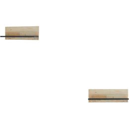 Wandregal Home Affaire, B:90cm H:30cm T:22cm, braun, FSC-zertifizierter Holzwerkstoff, K&uuml;che, Regale, "Sherwood", Breite 90 cm, in modernem Holz