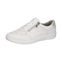 Waldläufer WALDLÄUFER Damen Keilsneaker "K-IRA", Gr. 9, silber, Nappaleder, Nubukleder, Textil, Schuhe, Halbschuh, Komfortschuh, komfortable Weite K für den