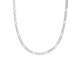 Firetti Damen Collierkettchen "Schmuck Geschenk Silber 925 Figarokettengliederung 4,3 mm breit", 50, Silber 925 (Sterlingsilber), B: 4,3mm, silber,