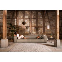 4-Sitzer W.Schillig, B:300cm H:66cm T:104cm, braun, Longlife Xtra-Leder Z59: Glattleder mit modischer Pr&auml;gung. Hautst&auml;rke 0, 9 - 1, 1 mm, Sofas,