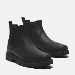 Timberland Herren Chelseaboots "BRITTON ROADMID CHELSEA BOOT", Gr. 44, schwarz, Leder, Schuhe, Stiefelette, Winterschuhe, Ankle Boots