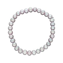 Vivance Damen Armband "S&uuml;&szlig;wasserzuchtperlen lavendel 6mm", 18cm, Metallmix, lila, Metallmix, Armb&auml;nder