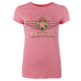Top Gun Damen T-Shirt "TG20193050", rosa, Gr. L, Obermaterial: 100% Baumwolle, Shirts