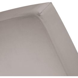 Spannbettlaken Cinderella, B:90cm L:210cm, grau, Satin, Obermaterial: 100% Baumwolle, Bettlaken, "Sundays Satin f&uuml;r 25 cm H&ouml;he", mit Rundumgummizug