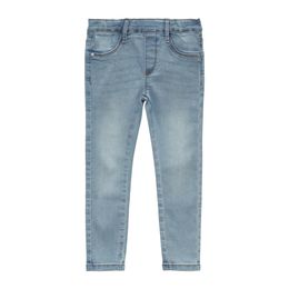 s.Oliver JUNIOR M&auml;dchen Regular-fit-Jeans, blau, Gr. 104, unifarben, Denim/Jeans, Obermaterial: 80% Baumwolle, 18% Polyester, 2% Elasthan, Jeans, mit