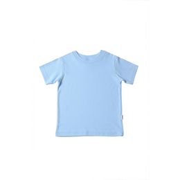 Liliput Mädchen T-Shirt, blau, Gr. 110, unifarben, 100% Baumwolle, Shirts, in niedlichem Design